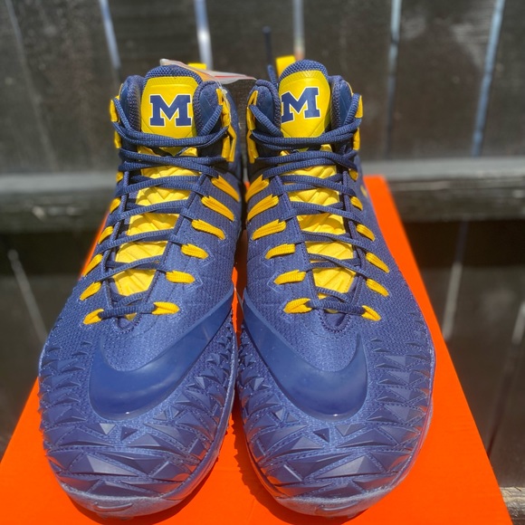Jordan | Shoes | Size 8 Wide Michigan Wolverines Air Jordan Nike Force ...